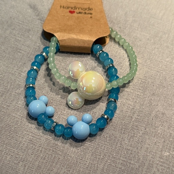 Disney | Jewelry | Disney Beaded Bracelet Set | Poshmark